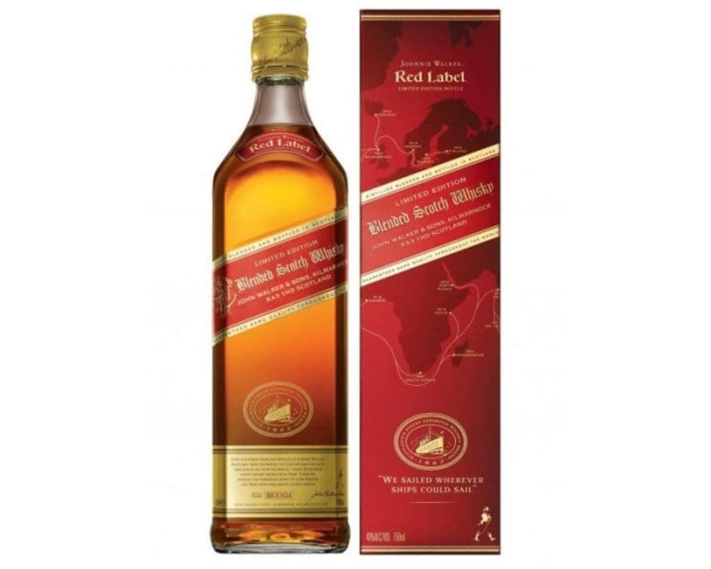 Johnnie Walker Red Label Limited Edition ' We Sailed Wherever Ships ...